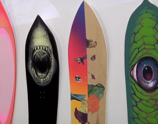 Dose: Plywood snowboards serve as artists’ canvases at Neon Daze ...