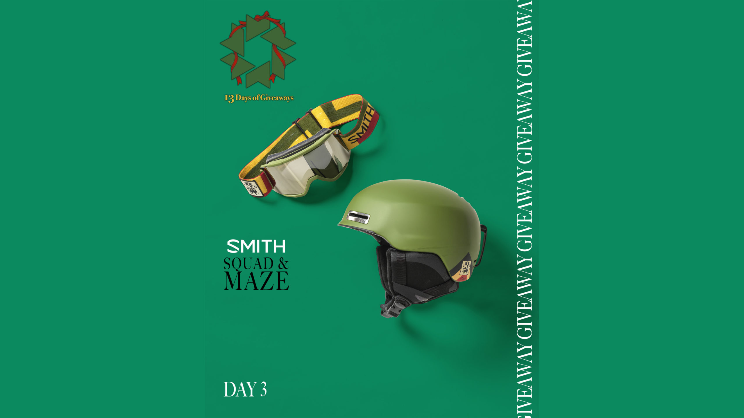 13 Days of Giveaways: Day 3 – Smith x High Fives Squad XL Goggles and ...